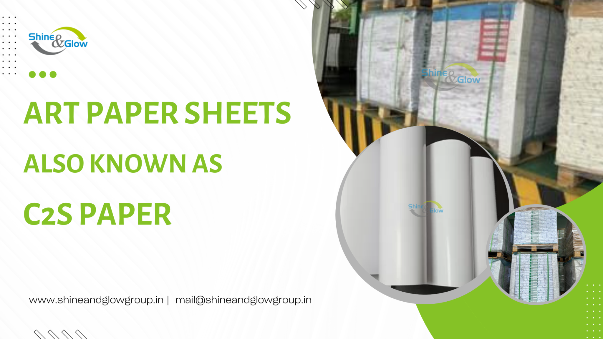 Art Paper Sheets / C2S Paper | Shine & Glow Group