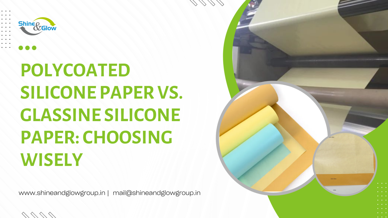 Polycoated Silicone Paper vs. Glassine Silicone Paper | Shine & Glow Group